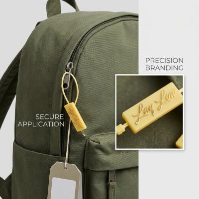 China Embossed Plastic Tag Fastener Eco Friendly Durable Plastic Texture Ideal for Secure Labeling Applications for sale