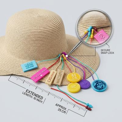 China Mixed Color Assortment Plastic Tag Fastener Bulk Pack 5000 Pcs Rainbow Loop Pins for Retail Clothing Stores for sale
