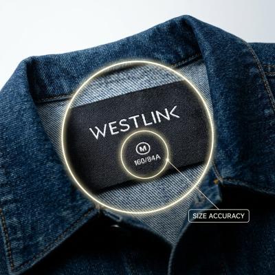 China Woven Custom Garment Tags including Woven Logo ideal for garment labeling apparel branding and textile branding solutions for sale