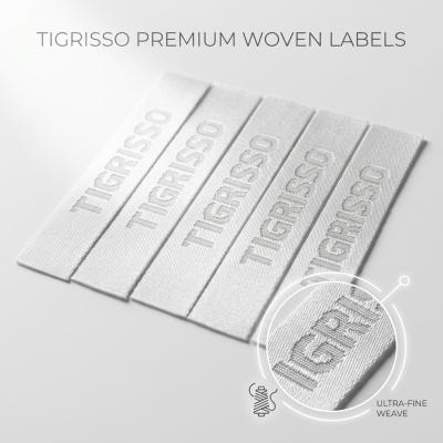 China Cloth Label Customized Designs and PDF Artwork File for Woven Clothing Labels for sale