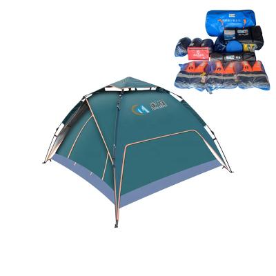 China Diagonal Tethering Type Automatic Folding Portable Outdoor Travel Camping Tent Outdoor Customized Sets for sale
