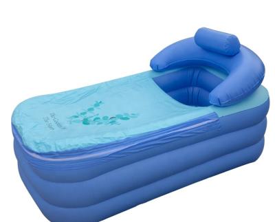China Double Wall Fabric Portable Foldable Outdoor Pvc Bathtub Inflatable Bath Soaking Pool for sale