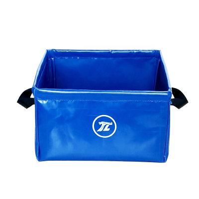 China Large Capacity Square PVC Multi-Function Portable Outdoor Travel Home Foldable Wash Basin for sale