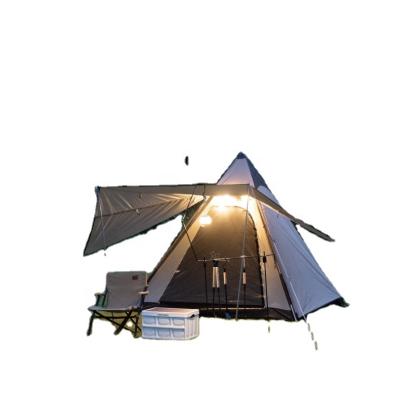 China Diagonal Bracing Type Outdoor Camping Waterproof Double Layer 3-4 Person Portable Folding Tent for sale