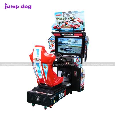 China Indoor Game Center 32 inch Speed Racing Outrun Car Simulator Racing Game Machine for sale