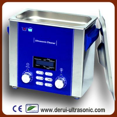 China Derui digital ultrasonic cleaner DR-P30 3L with Degas and Sweep for sale