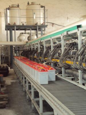 China Acid Recirculation Battery Formation line for forklift battery for sale