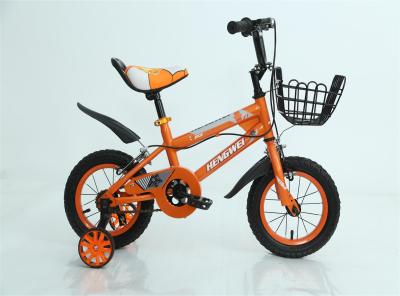 China Orange Color 12 14 Inch Kids Bike With Two Training Wheels  Corrosion Resistance for sale