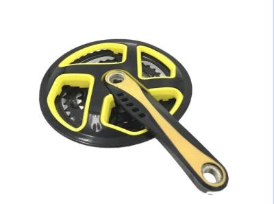 China BICYCLE CHAIN WHEEL AND CRANK C P COLOR 170 MM 38 T 36 T FIX BIKE for sale
