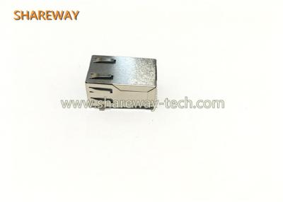 China Shareway 10/100M Tab Down Surface Mount SMT RJ45 Jack J0C-0004NL Cross to SRJ221701SNL for sale
