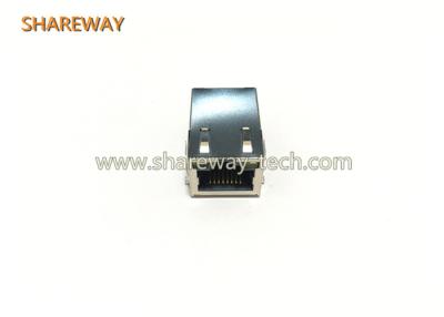 Chine 10 gigabits MagJack 4PPoE RJ45 gauche simple Jack Length modulaire 34.29MM G27-122T-066A à vendre