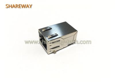 J0G-0007NL solo RJ45 portuario a través de PWB Jack del agujero 10/100 base-T, AutoMDIX