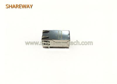 China J0G-0009NL Single Port RJ45 Through Hole PCB Jack 10/100/1000 Base T AutoMDIX for sale