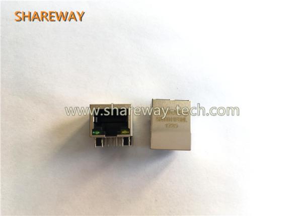 J0G-0009NL único RJ45 portuário através de PWB Jack do furo 10/100/1000 de T baixo AutoMDIX