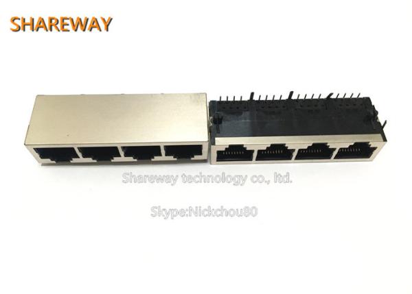 Il basso profilo Rj45 Jack modulare 10/100/1000Base-T sceglie il porto L829-1J1t-43