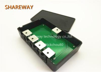China 108 * 66 * 26mm PoE RJ45 Connector 214840REVA Black Color With RoHS for sale