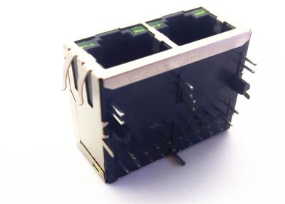 Cina 7499021125 1x2 Tab Down RJ45 Connector With Integrated Transformer in vendita