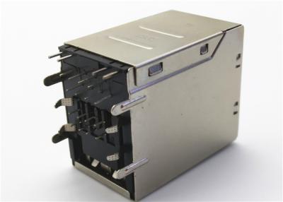 Cina 7499051002 10/100BASE-T Non-PoE 2x1 Ports Magnetic RJ45 Jack in vendita