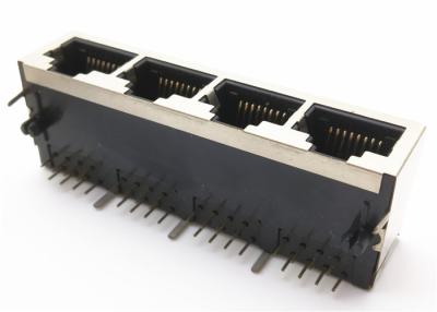 Cina 7499031120A 10/100BASE-T 1*4 Ports Power Over Ethernet Magnetic RJ45 Jack in vendita