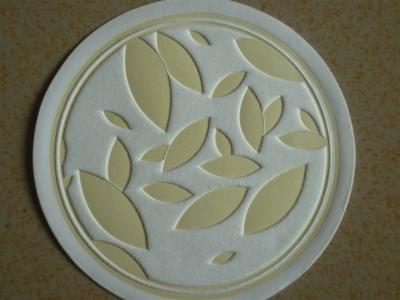 China Beer, beverage and coffee drinking Cup custom Logo Spa, bar, restaurant Tissue Coasters for sale