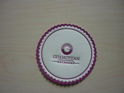 China Beer, beverage and coffee drinking Cup custom Logo Spa, bar, restaurant Tissue Coasters for sale
