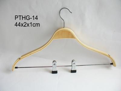 China Competitive Price and Good Service Classic Wood Hotel Coat Hanger for Skirts, Trousers for sale