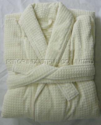 China SPA Luxury Hotel Bathrobes / Five Star Hotel Robes , 100% Cotton Bathrobes for sale
