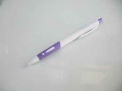China Voilet Luxury Hotel Bathroom Amenities 135mm Plastic Slim Ballpoint Pen for sale