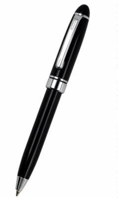 China Luxury Hotel Bath Amenities Smoothly Writing Metal Promotional Pens Black for sale