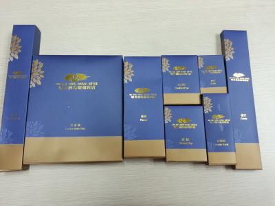 China Full Set Luxury Hotel Bathroom Amenities Double Edged Razor Shaving , 10ml Cream for sale