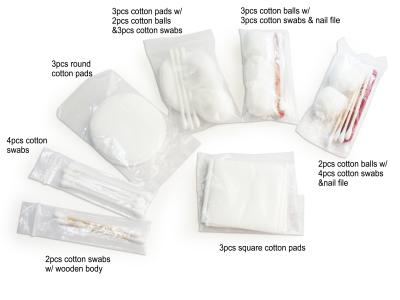 China Hotel amenities,OEM  personal care set,cotton pads,cotton balls,cotton swabs for sale