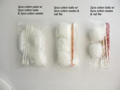 China Hotel amenities,biodegradable cotton balls, nail files, cotton pads for stars hotels for sale