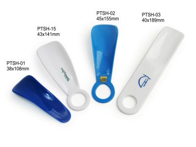 China Hotel amenities, OEM biodegradable and colorful plastic or wooden short handle shoe horn for sale
