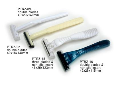China Amenity kit, shaving kit , razor,double blades, anti-slip handle, optional color for hotel for sale