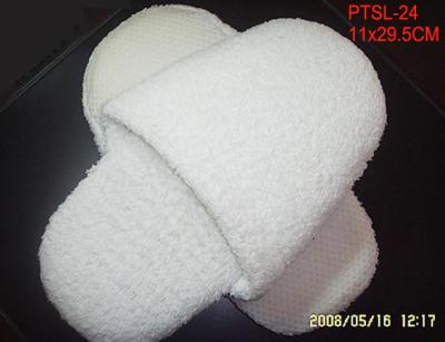China Jack Towel Disposable Hotel Slippers 10mm Dotted Fabric Thick Foam Sole for sale