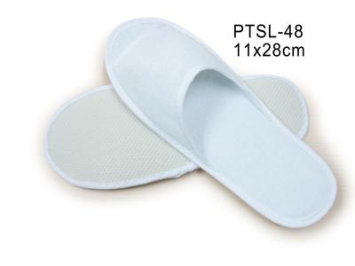 China Open toe Disposable Hotel Slippers pulled hair fabric with 3mm EVA sole for sale