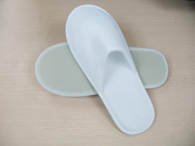 China Pulled Hair Fabric Disposable Hotel Slippers With 5mm EVA Sole for sale