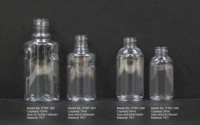 China 60ml, 70ml,135ml Hotel Shampoo Bottle, PET Empty Storage Bottles With Solid Pantone Color for sale