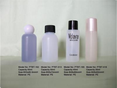 China Label Or Silkscreen Hotel Shampoo Bottle, PE Empty Bottles For Stars Hotels With Screw Cap for sale