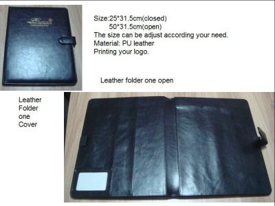 China Custom Logo printted protective PU book cover of Hotel Information Folder for hotel, Spa for sale