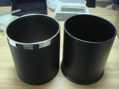 China Logo printed Leather dust bin for sale