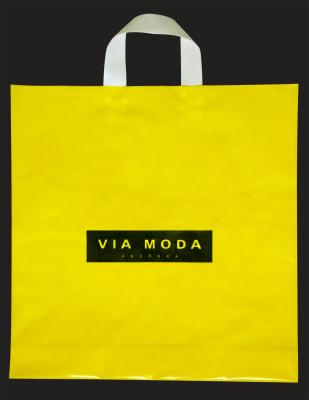 China Yellow Cotton or plastic Restaurant, Spa and Hotel Laundry Bags with flat handle for sale