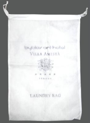 China Cotton, non woven and plastic Spa, bar or Hotel Laundry Bags, laundry hamper bag for sale
