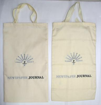 China Personalized plastic and poly Cotton motel, restaurant, Hotel Laundry Bags with handle for sale