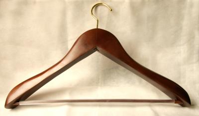 China Trouser, coat or suit cherry color Anti - thief Garment and Hotel Clothes Hangers for sale