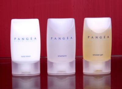 China Bathroom body lotion, Shower gel and Shampoo set for motel, Spa, Hotel Guest Toiletries for sale