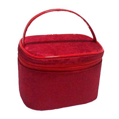 China Custom Flocking Clear PVC Cosmetic Bags For Travel / Home Use for sale