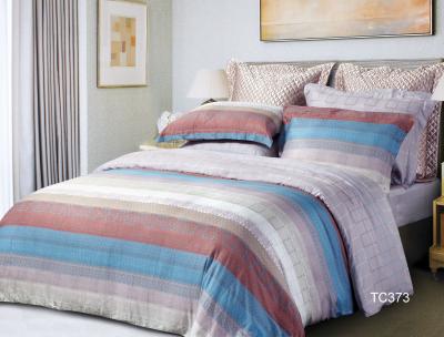 China Neutral Stripe Tencel Lyocell Bedding Linens Reactive Printing Dye For Summer for sale