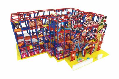 China Supermarket Ball Pit Kids Indoor Playground With Slide Trampoline Big Ball Pool for sale