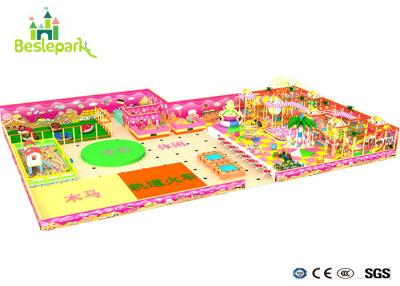 China Soft Play Candy Themed Playground Equipment Large Scale With Trampoline Area for sale